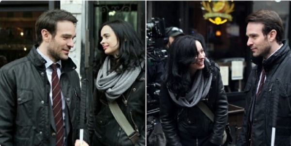 Daredevil ontmoet Jessica Jones op nieuwe setfoto's 'The Defenders ...